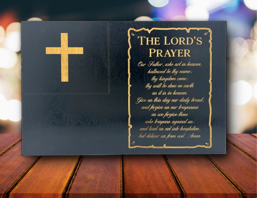 The Lord's Prayer Sign – Etched Custom Design Studio